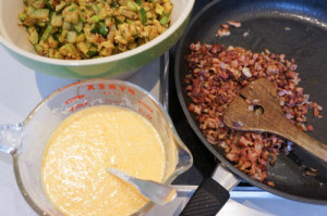 Zucchini carbonara - chinese grandma